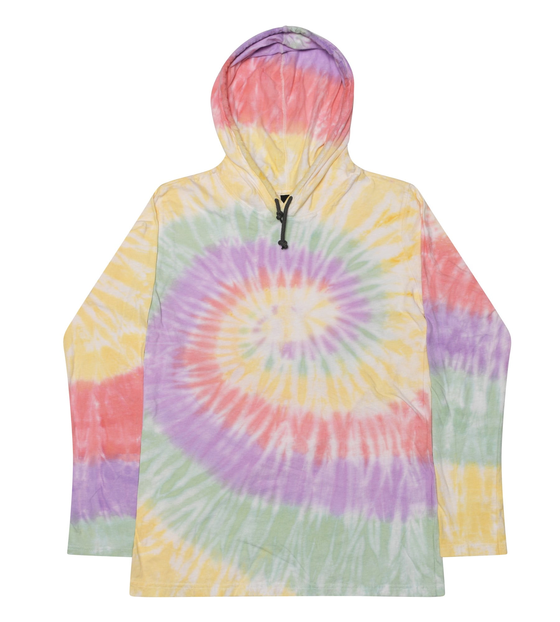 Colortone Tie-Dye Multicolor Long Sleeve Hoodies Adult Men Unisex ...