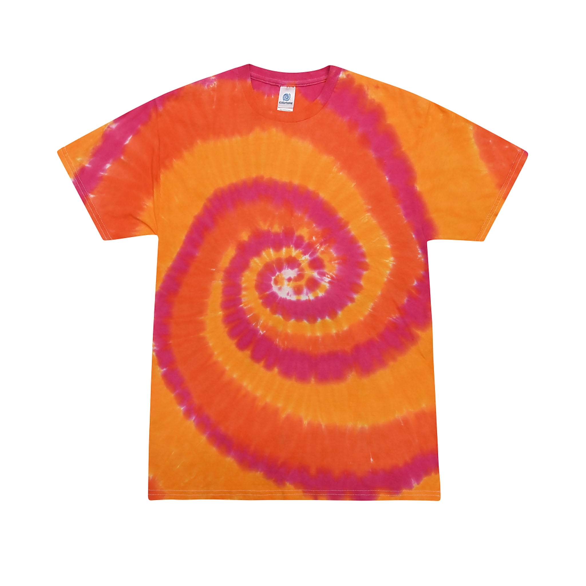 Colortone Tie Dye T-Shirts Multicolor Boys and Girls Cotton Sizes YXS ...