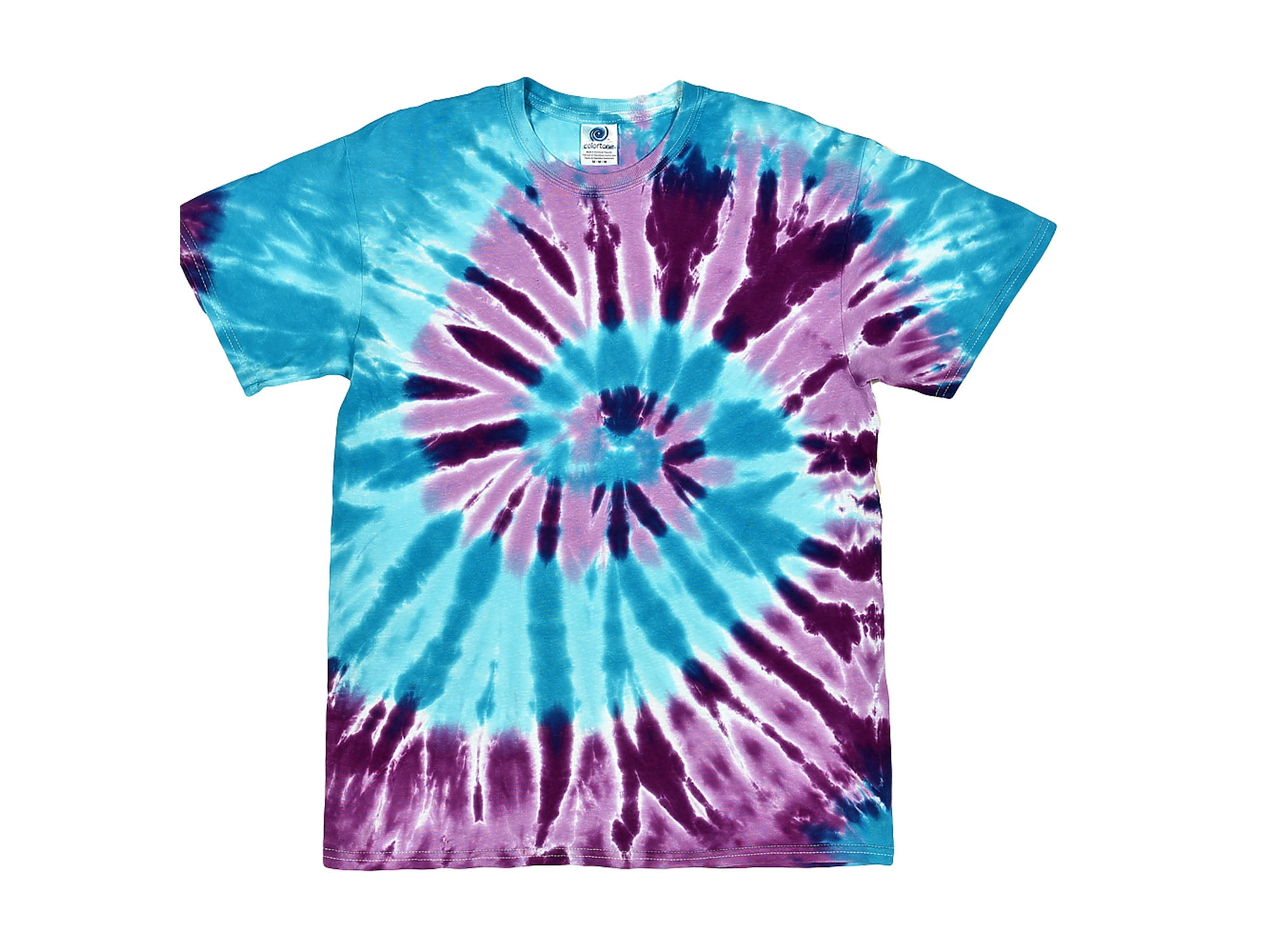 Colortone Tie Dye T-Shirts Multicolor Spiral Boys and Girls Sizes ...