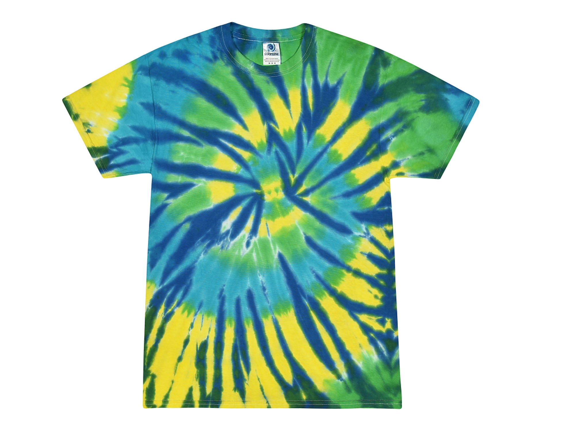 Colortone Tie Dye T-Shirts Swirl Multi Colors Adult S to 5XL Men 100% ...