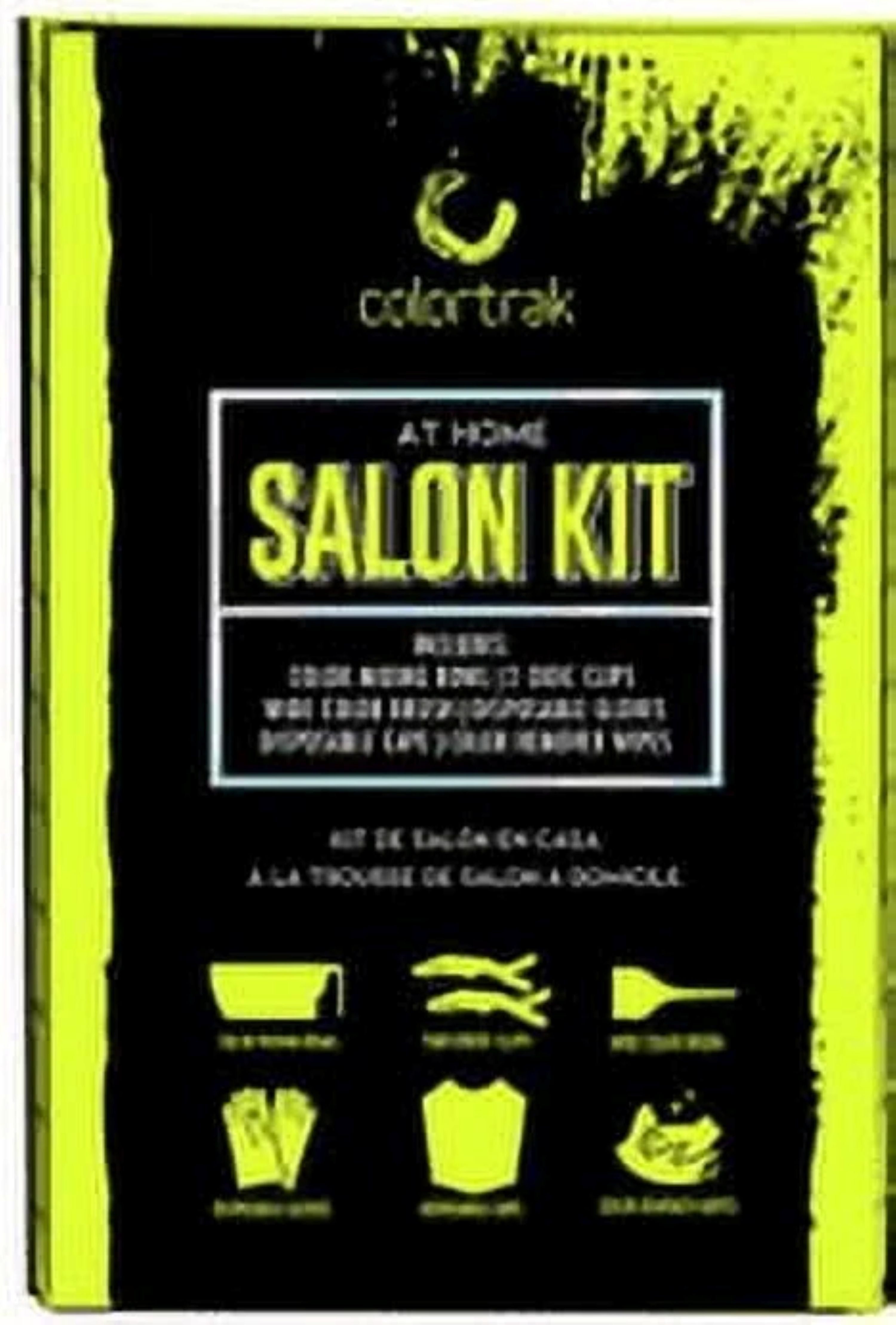 Colortrak at Home Salon Kit, Unisex, Gloves, Clips, Brush, Wipes, Cape ...