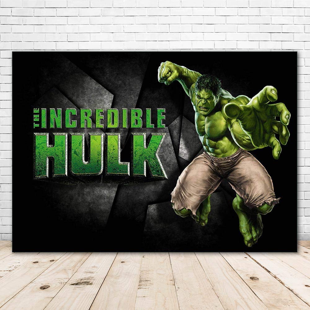 Colorwonder Incredible Hulk Backdrop STF9 7x5 Grey Brick Wall Superhero ...