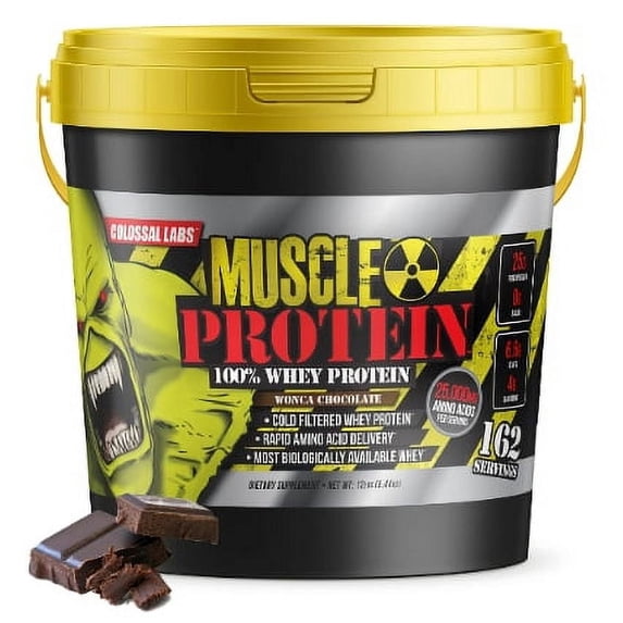 Colossal Labs 100% Whey Protein Powder, Chocolate Flavor, 12lbs ...