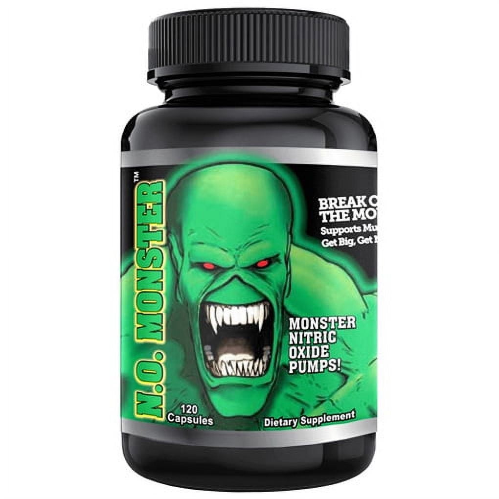 Colossal Labs N.O. Monster, 120-Capsules Nitric Oxide - Walmart.com