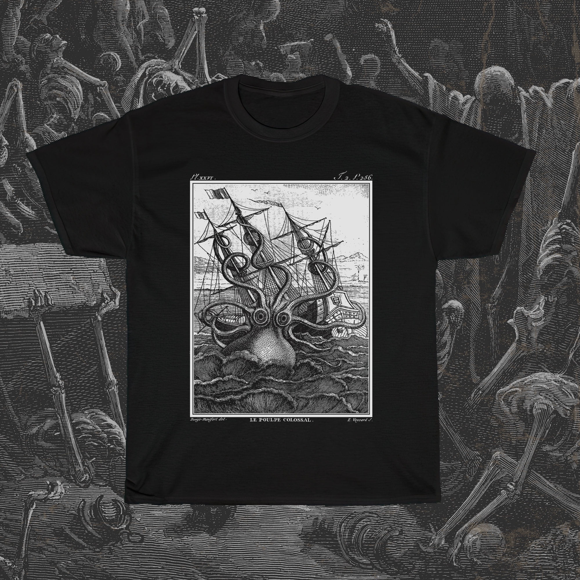 Colossal Octopus Shirt, Kraken T-Shirt, Lovecraft Shirt, Cthulhu Shirt ...