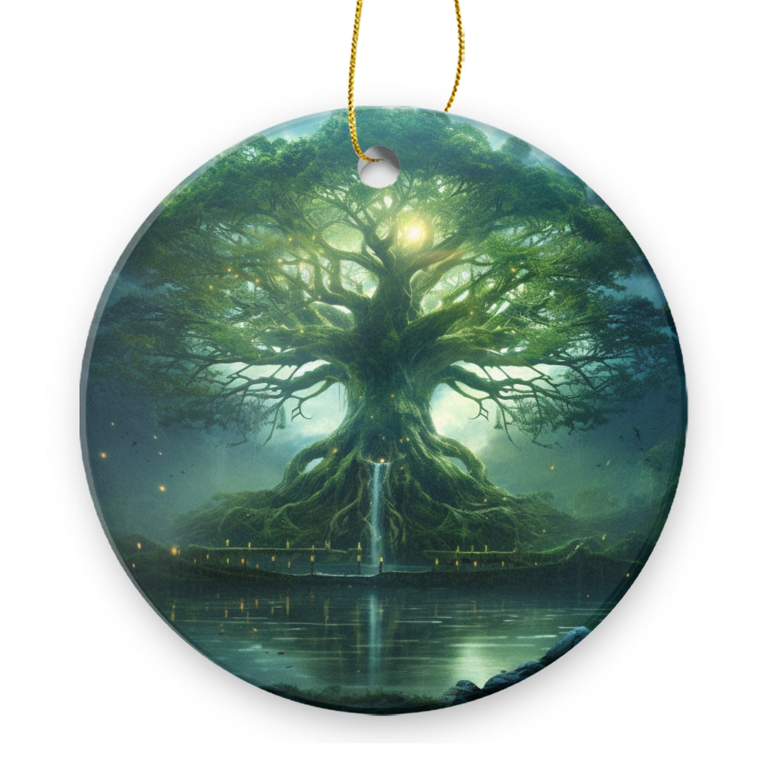 Colossal Tree of Life With Roots That Reach Into The Depths Below ...