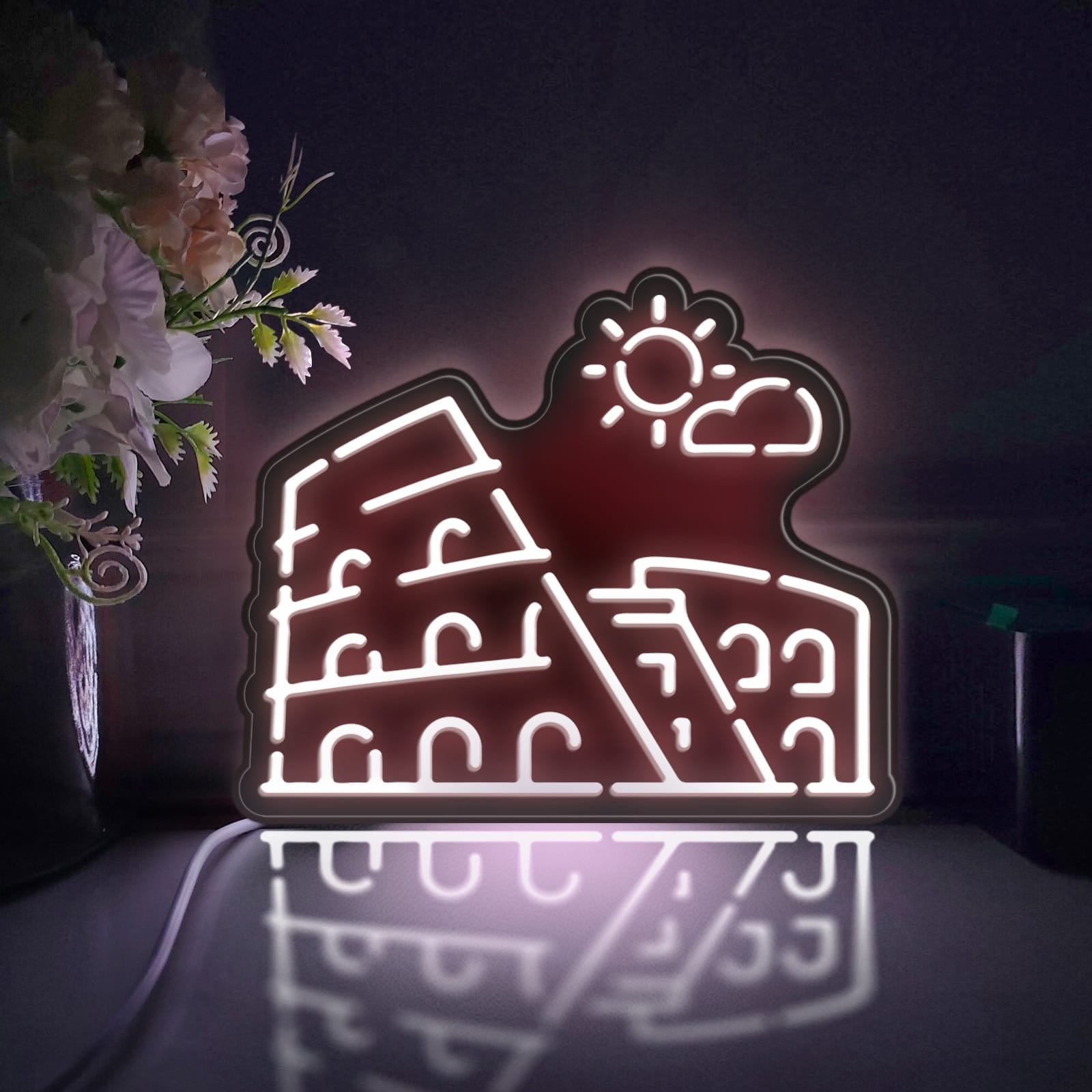 Colosseum Led Light Box, Dimmable Neon-Like Light Signs USB Power for ...