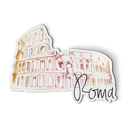 Colosseum Roma Rome Italy - 5" Magnet for Car Locker Refrigerator ...