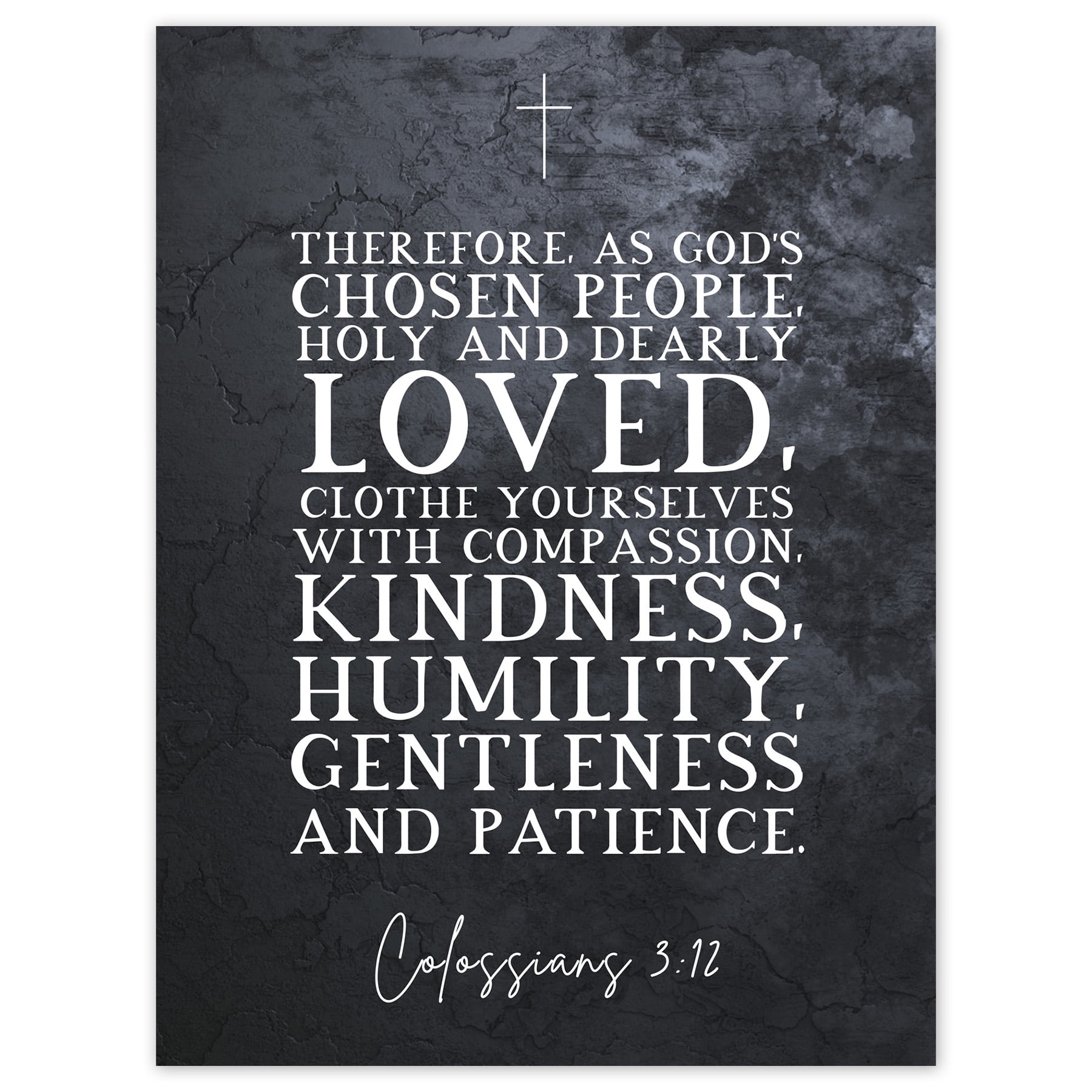 Colossians 3:12 Clothe Yourselves with Compassion Christian Bible Verse Quote Scripture ...