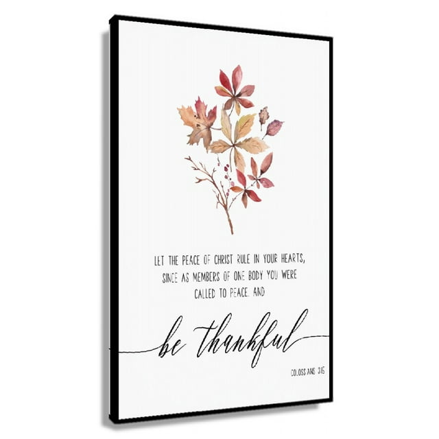Colossians 3 15 Be Thankful Bible Verse Wall Art, Printable Wall Art ...