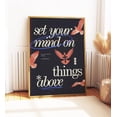 Colossians 3 2 Christian Scripture Art Print, Unframed Paper Poster ...