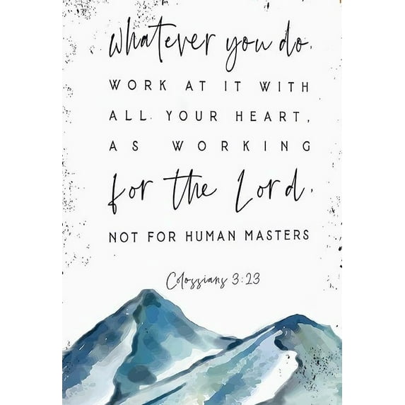 Colossians 3 23 Bible Verse Wall Decor Whatever You Do, Work At It with ...