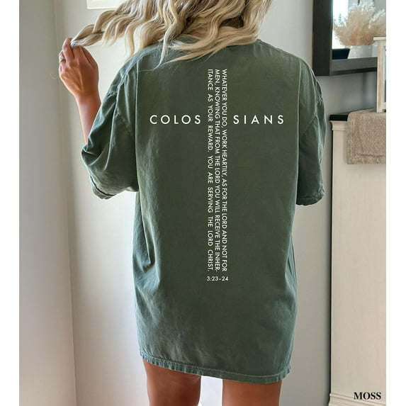 Colossians 3:23 Shirt, Work For The Lord Bible Verse Tee, Christian ...