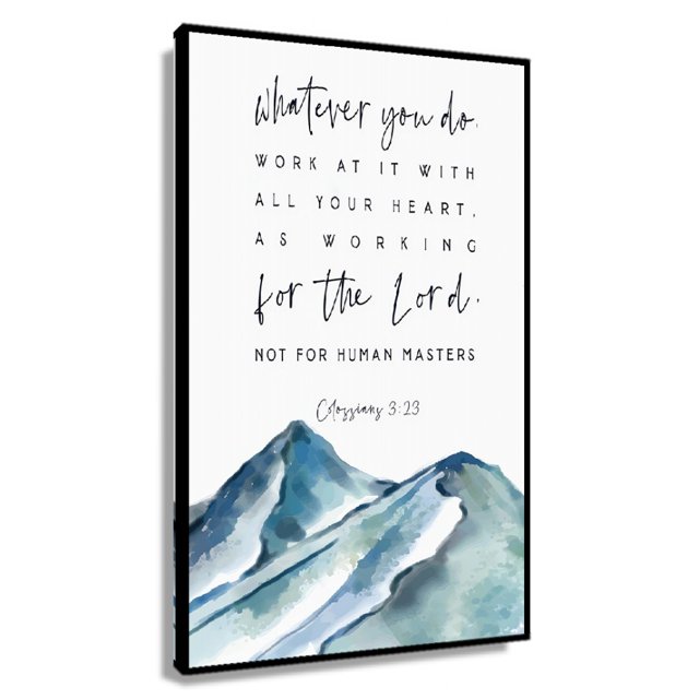 Colossians 3 23 Whatever You Do, Work At It with All Your Heart Niv ...