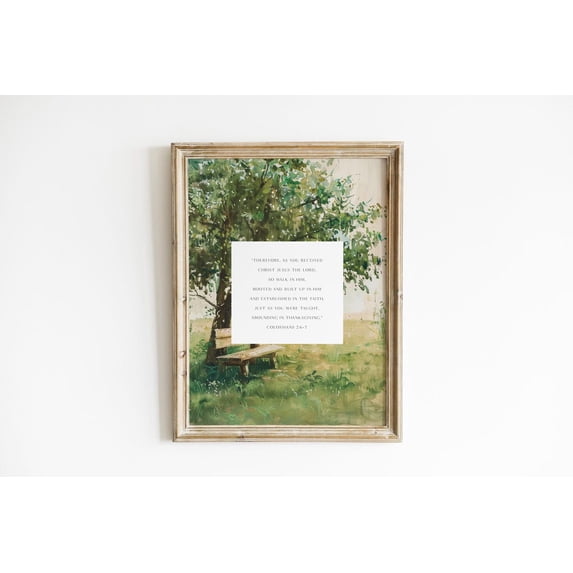 Colossians Two Rooted And Grounded Tree Poster, Stretched Size 16x24 ...