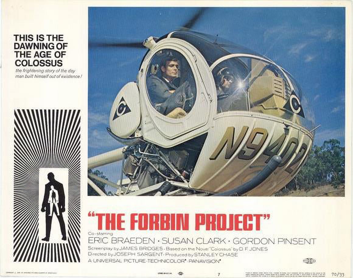 Colossus Forbin Project Movie Poster Style F 11 X 14 1970