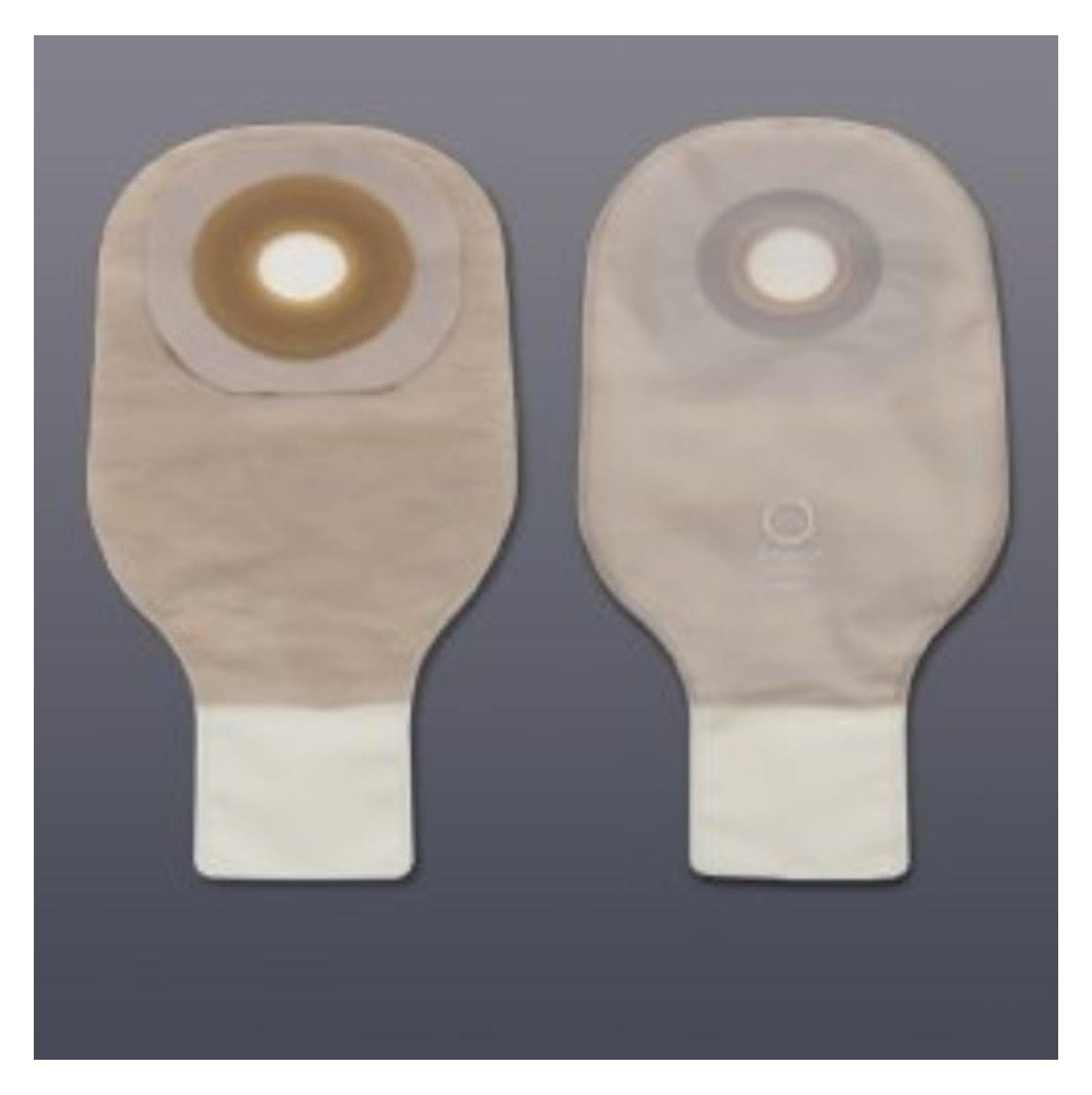 Colostomy Pouch One-Piece System 12" Length 1-1/2" Stoma Drainable ...
