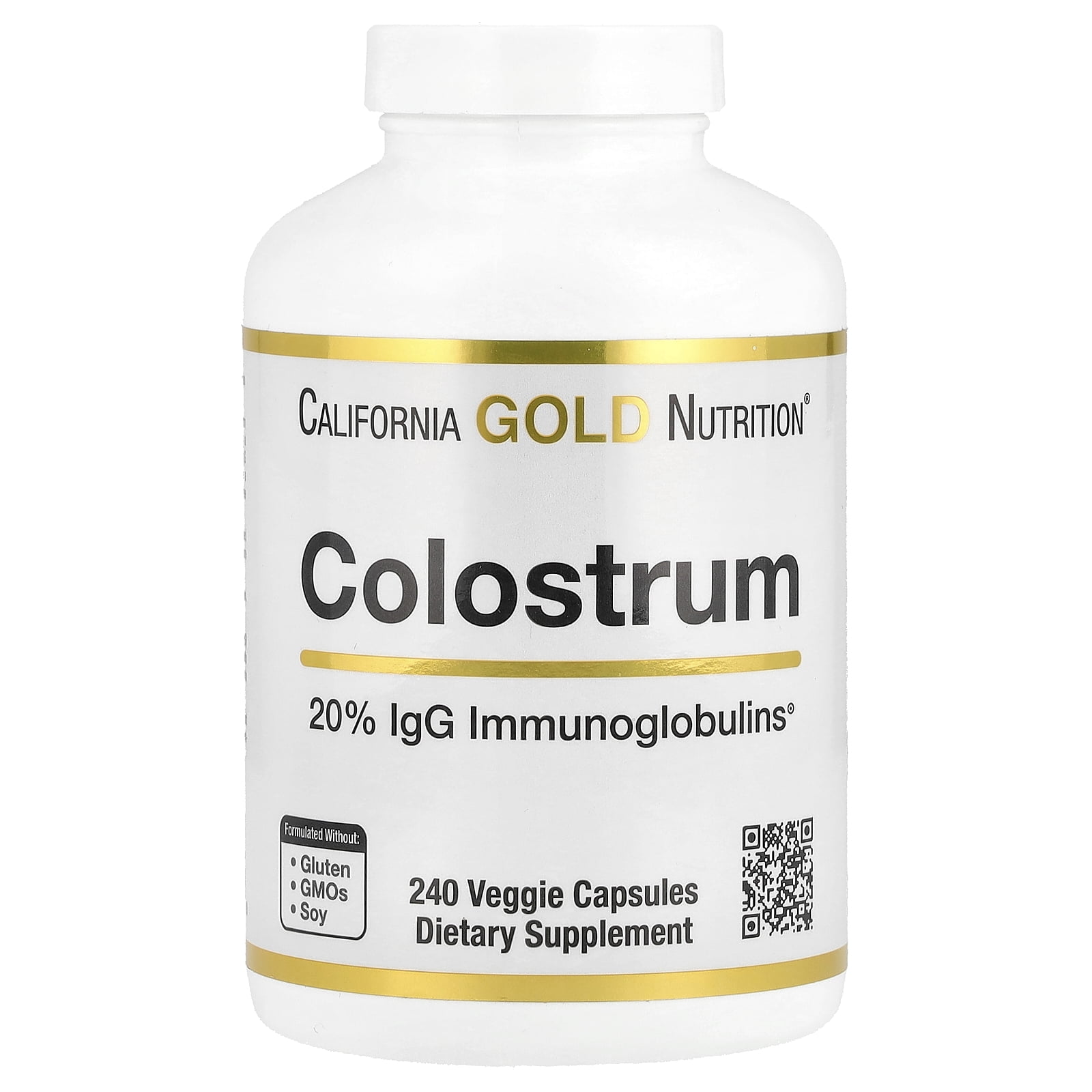 California Gold Nutrition Colostrum - Concentrated Bovine Pre-Milk ...