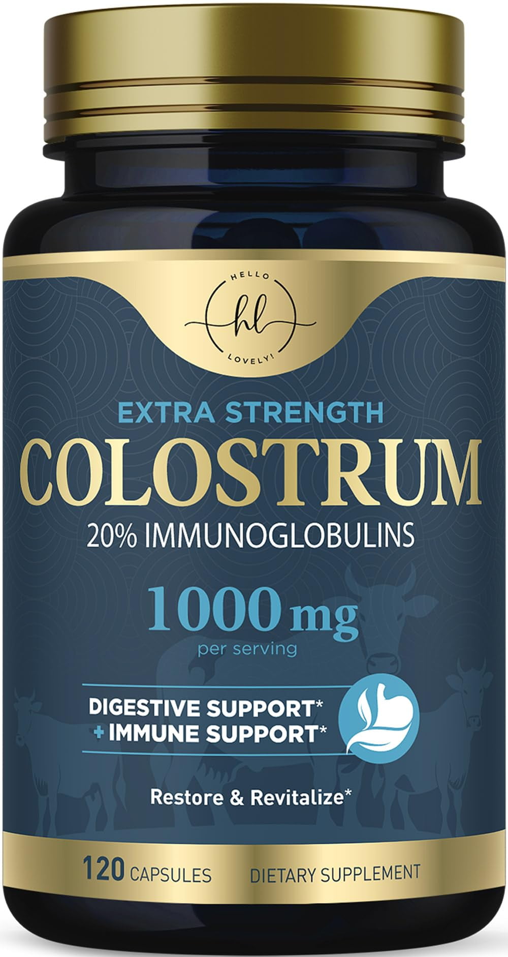 Colostrum for Women 1000mg 20% Immunoglobulins - Gut Health, Immune ...