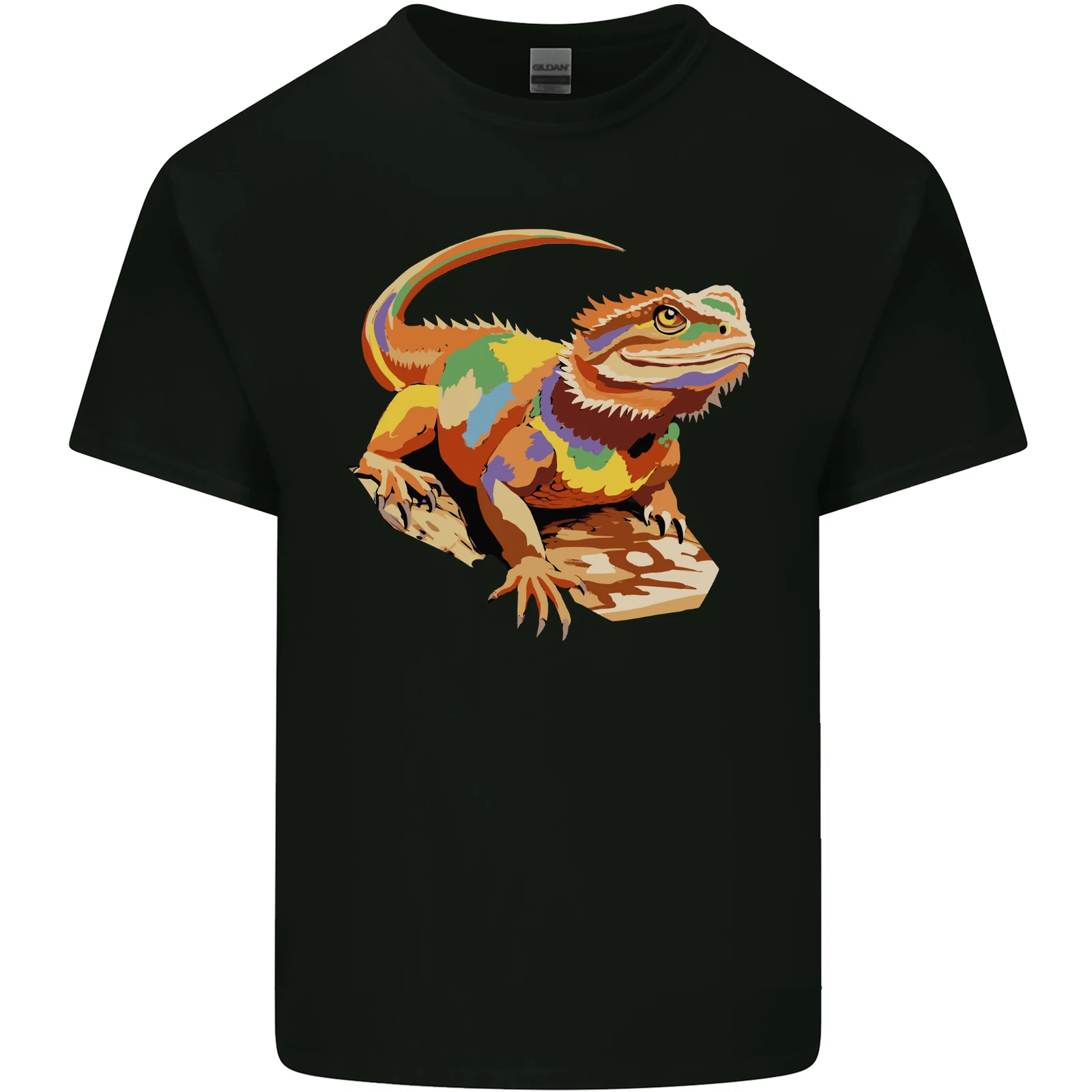 Colour Bearded Dragon with a Psychedelic and Abstract and Art and ...