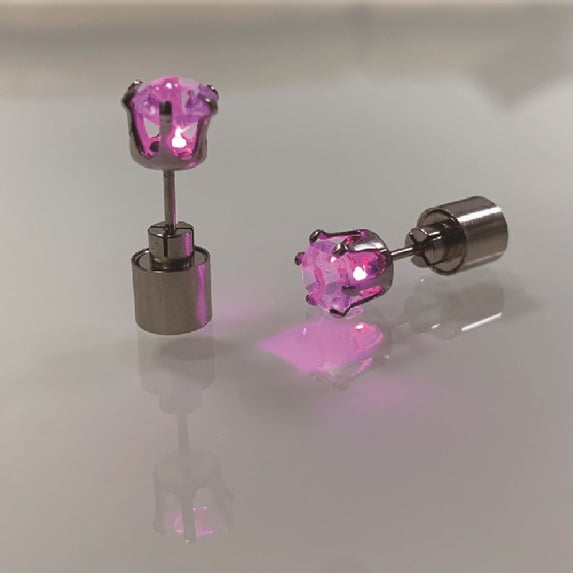 Colour Changing Light Emitting Led Earrings,Glowing Ear Studs Blinking ...
