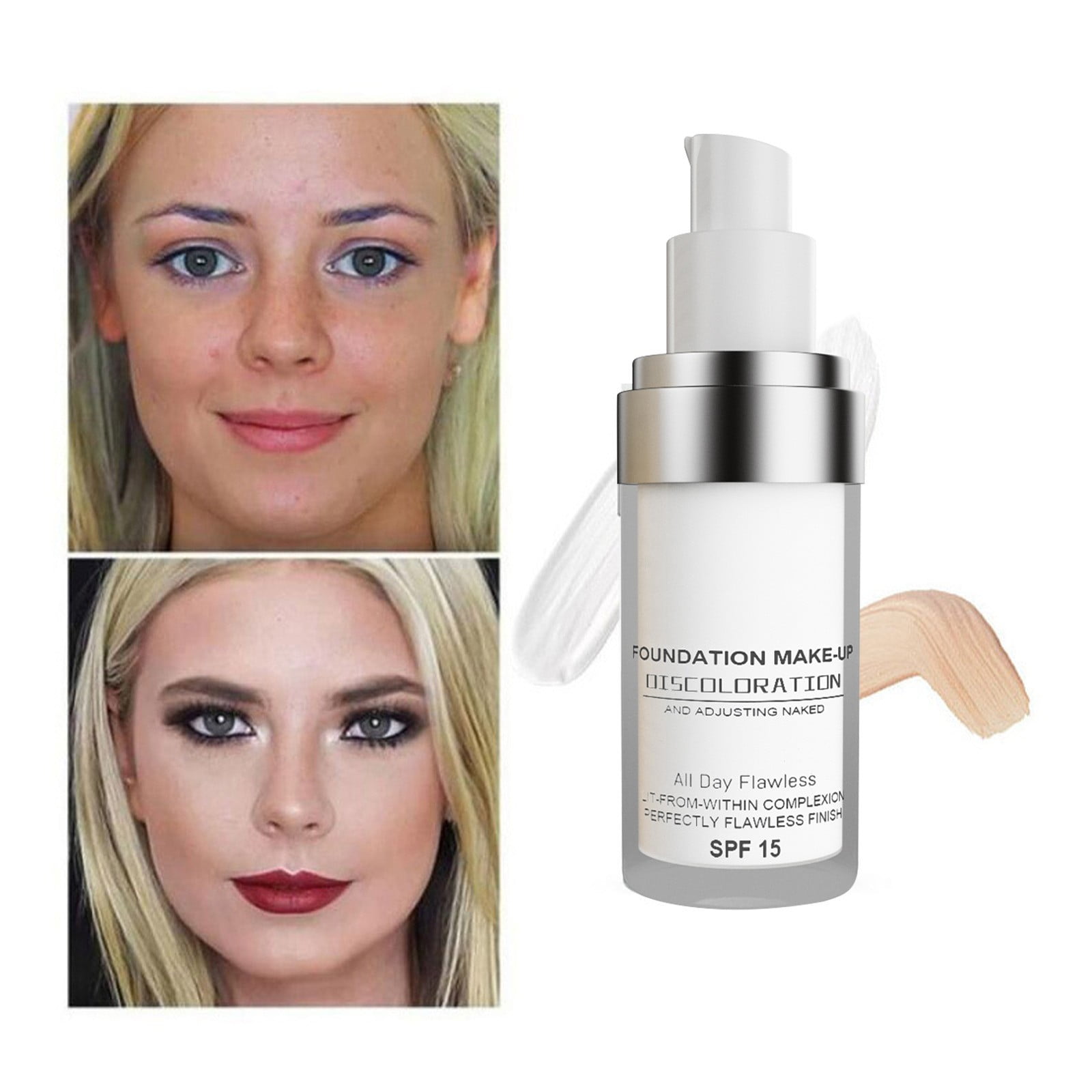 Colour Changing Mature Skin Foundation,Hydrating Waterproof and Light Long Lasting Foundation ...