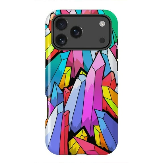 Colour Crystals Geometric Gemstone Abstract Art Case with iPhone 17 to 11 Pro Max - Walmart.com