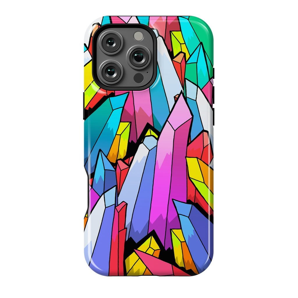 Colour Crystals Tough Case Vibrant Geometric for Your iPhone 11-17 ...