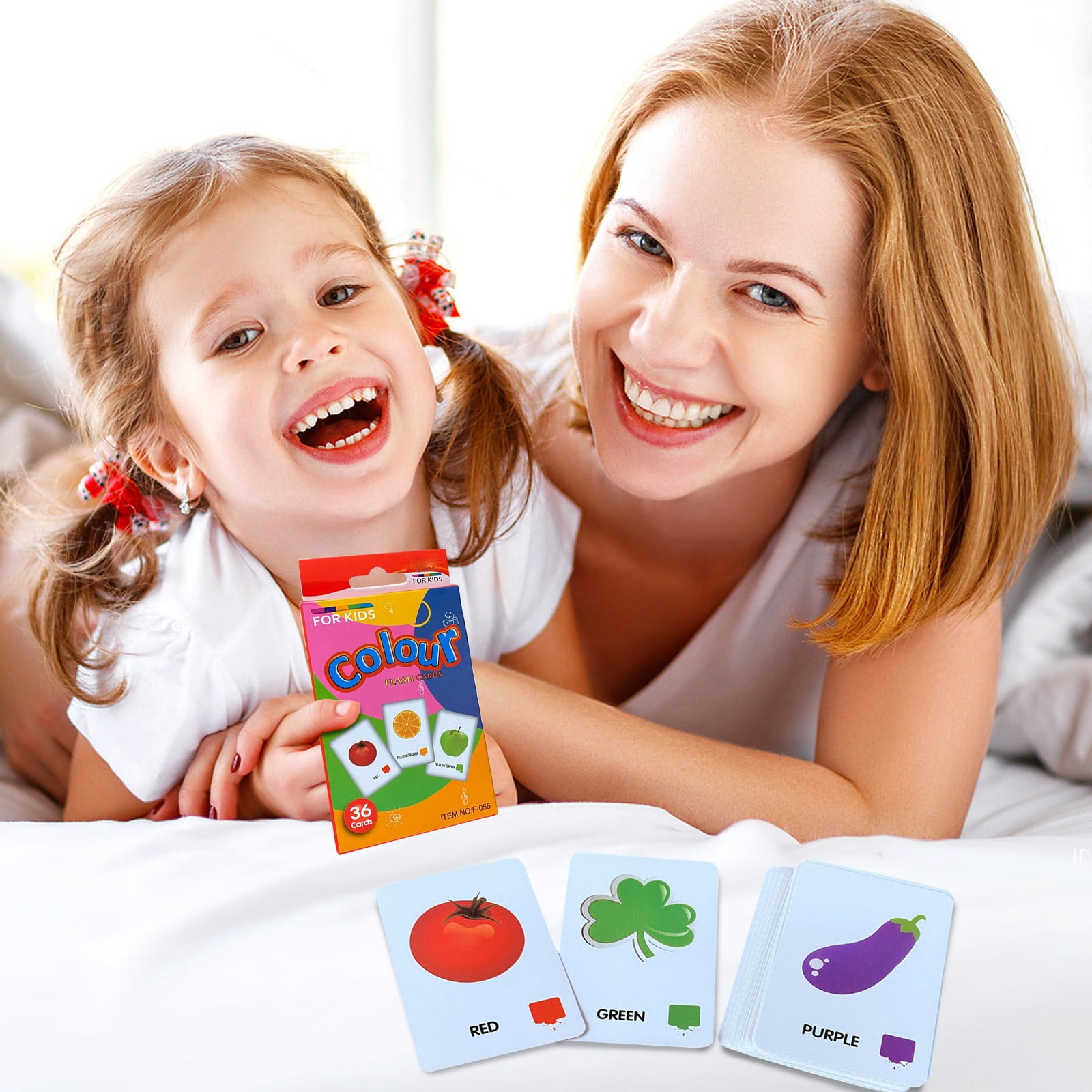 Colour Flash Cards, 36 Cards, Small Boxes for Toddlers, FlashCards ...