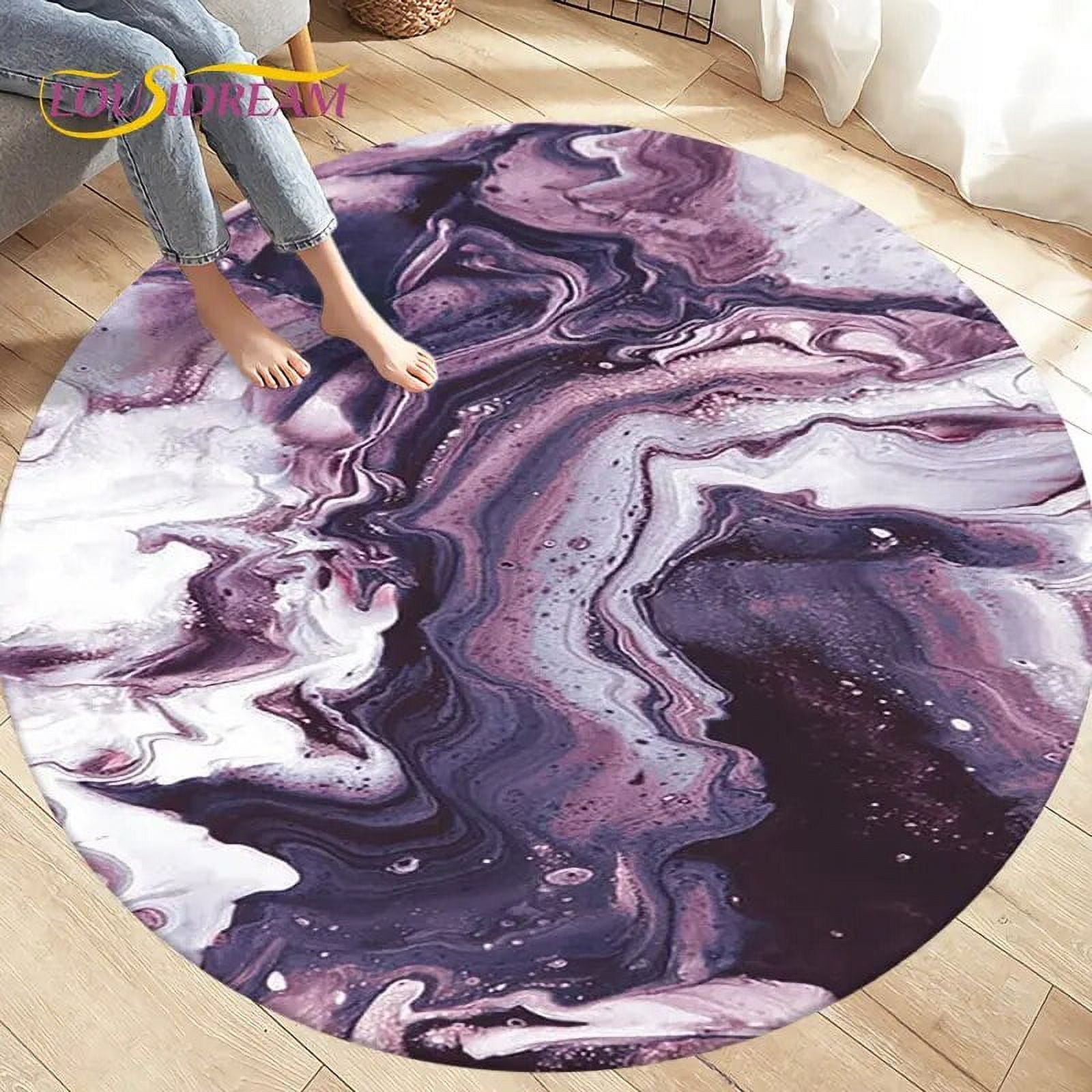 Colour Nordic Green Gold Marble Round Area Rug Circle Carpet Rug for ...
