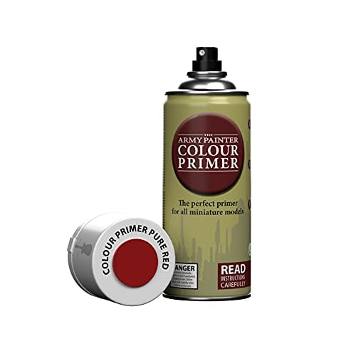 Colour Primer Pure Red, 400 mL Acrylic Spray Primer, Spray Paint ...