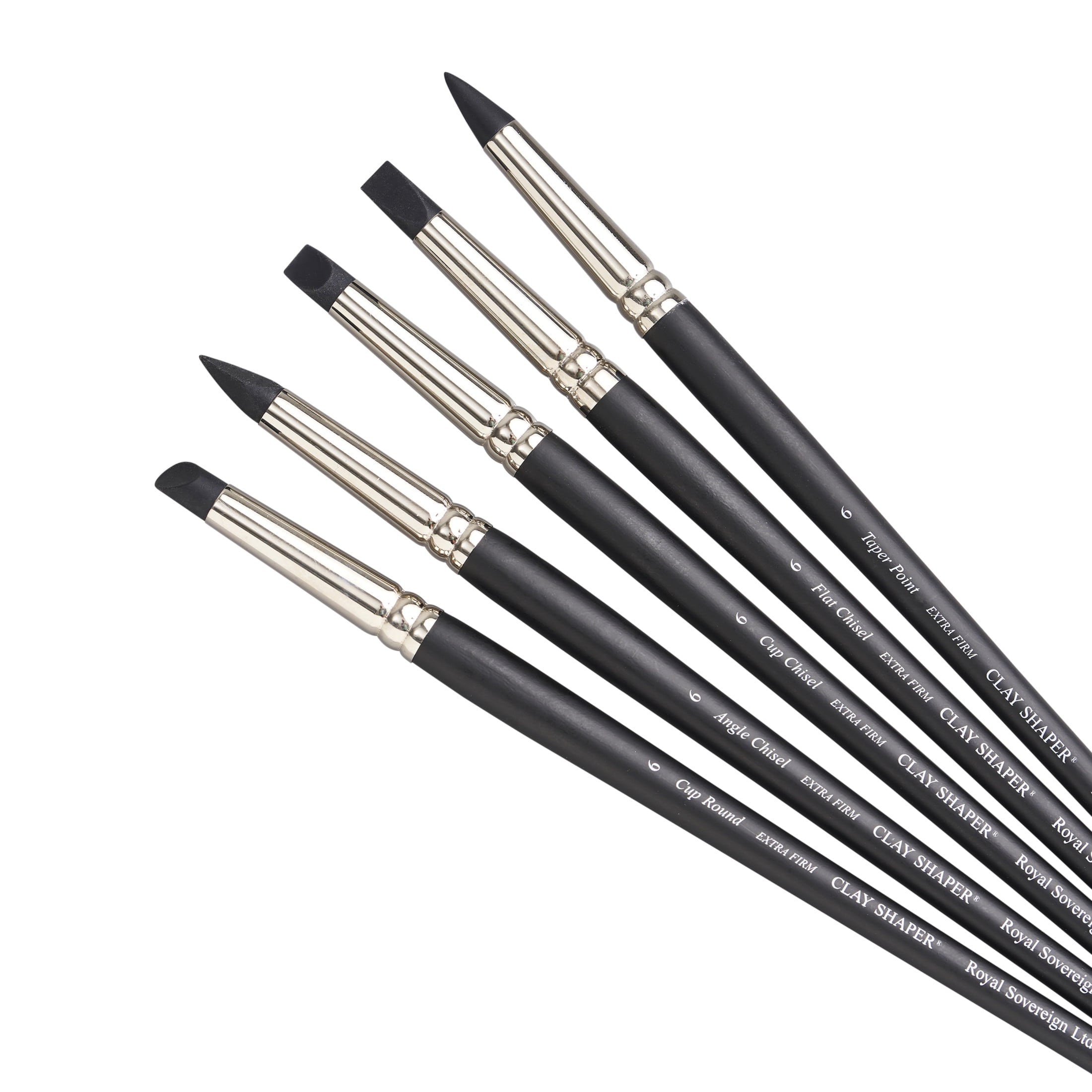 Colour Shapers Clay Modeling Tools, Size 6, Assorted Shapes, Black, Set ...