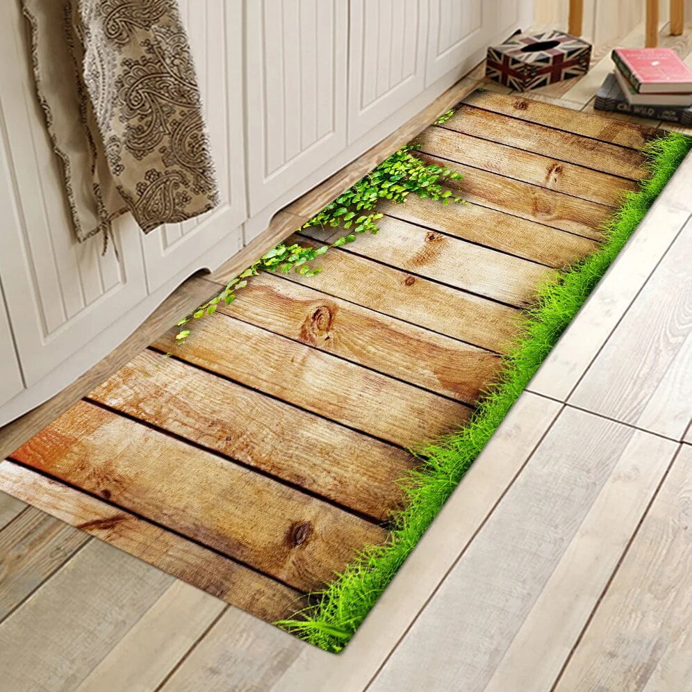 Colour St Pattern Kitchen Rug Anti-Slip Soft Carpet Home Decor Doormat ...