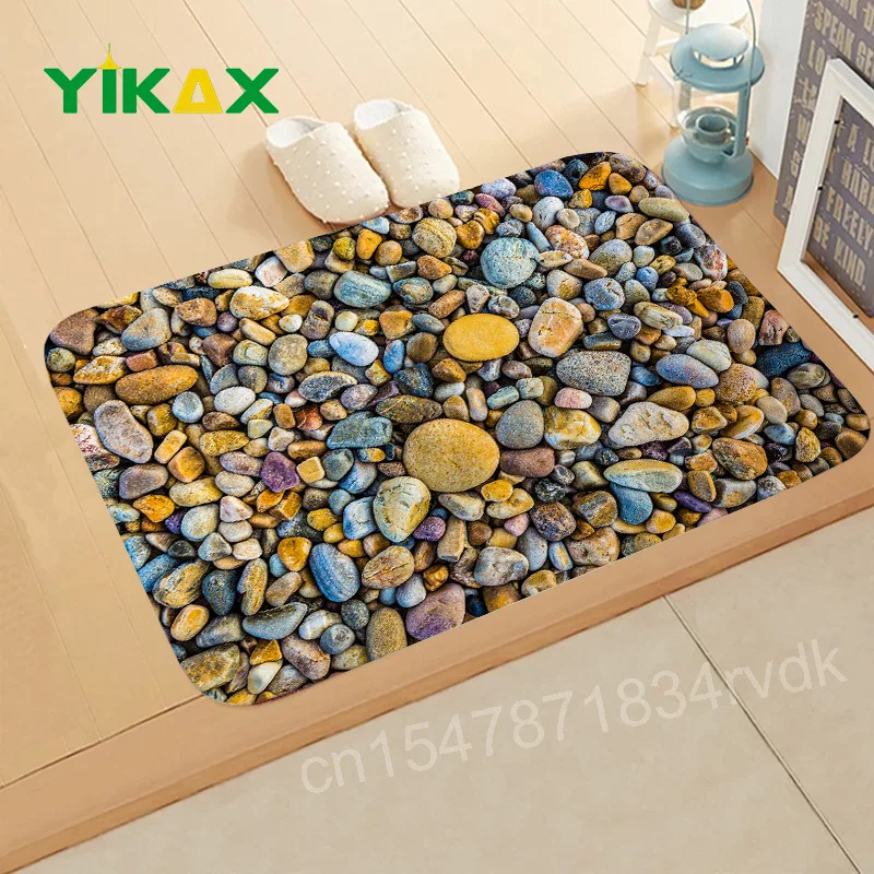 Colour Stone Pattern Bedroom Anti-Slip Carpet For Home Decor Doormat ...