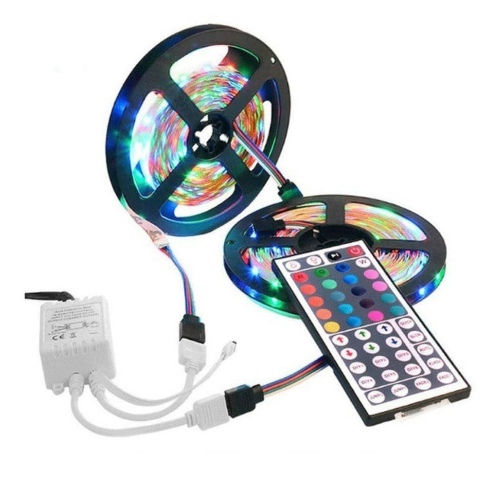 Colour-changing 300 LED Light Strip 44-key Remote Controller Bar Party ...