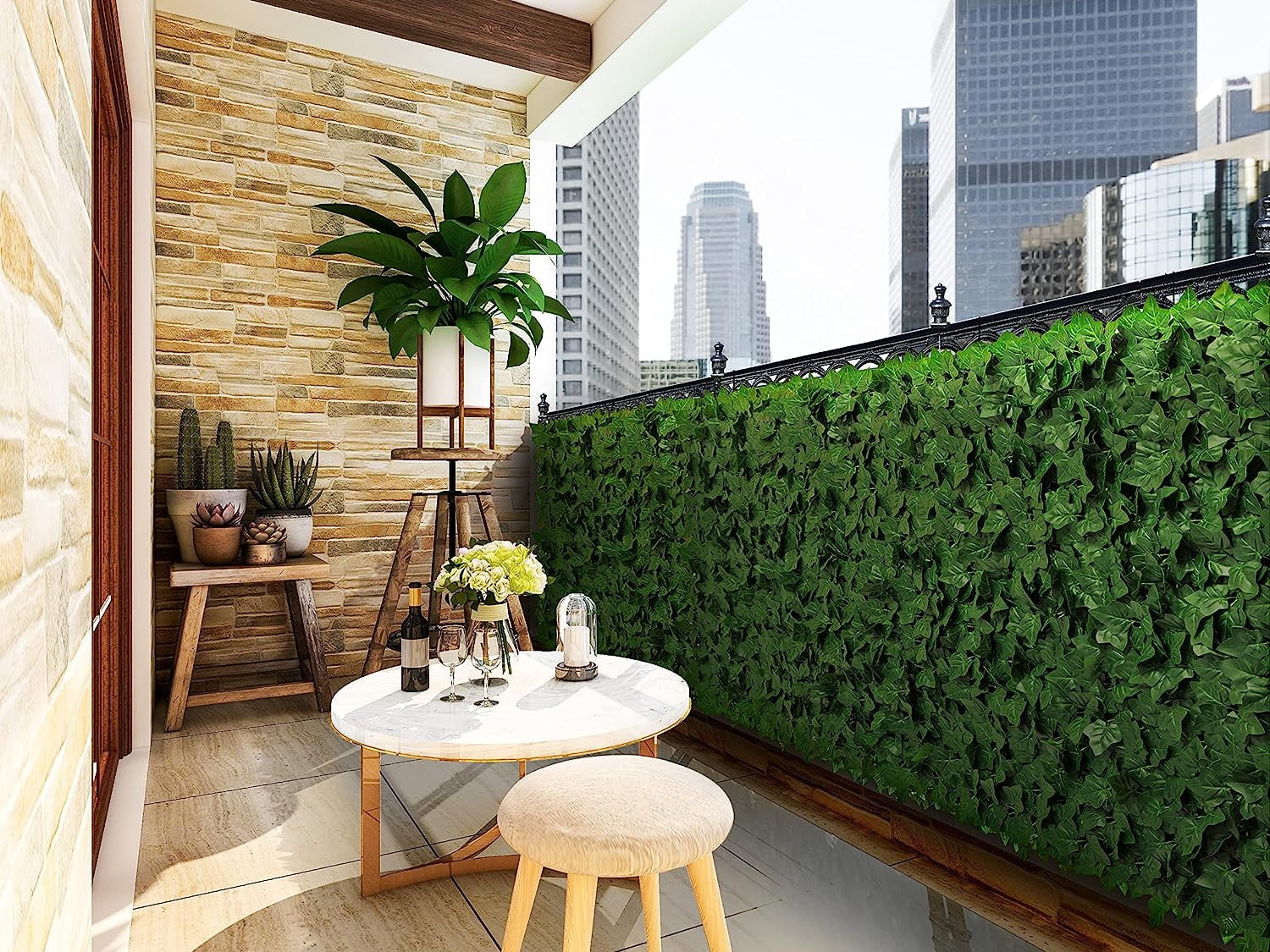 ColourTree 3' x 10' Artificial Ivy Privacy Fence & Backdrop Wall ...