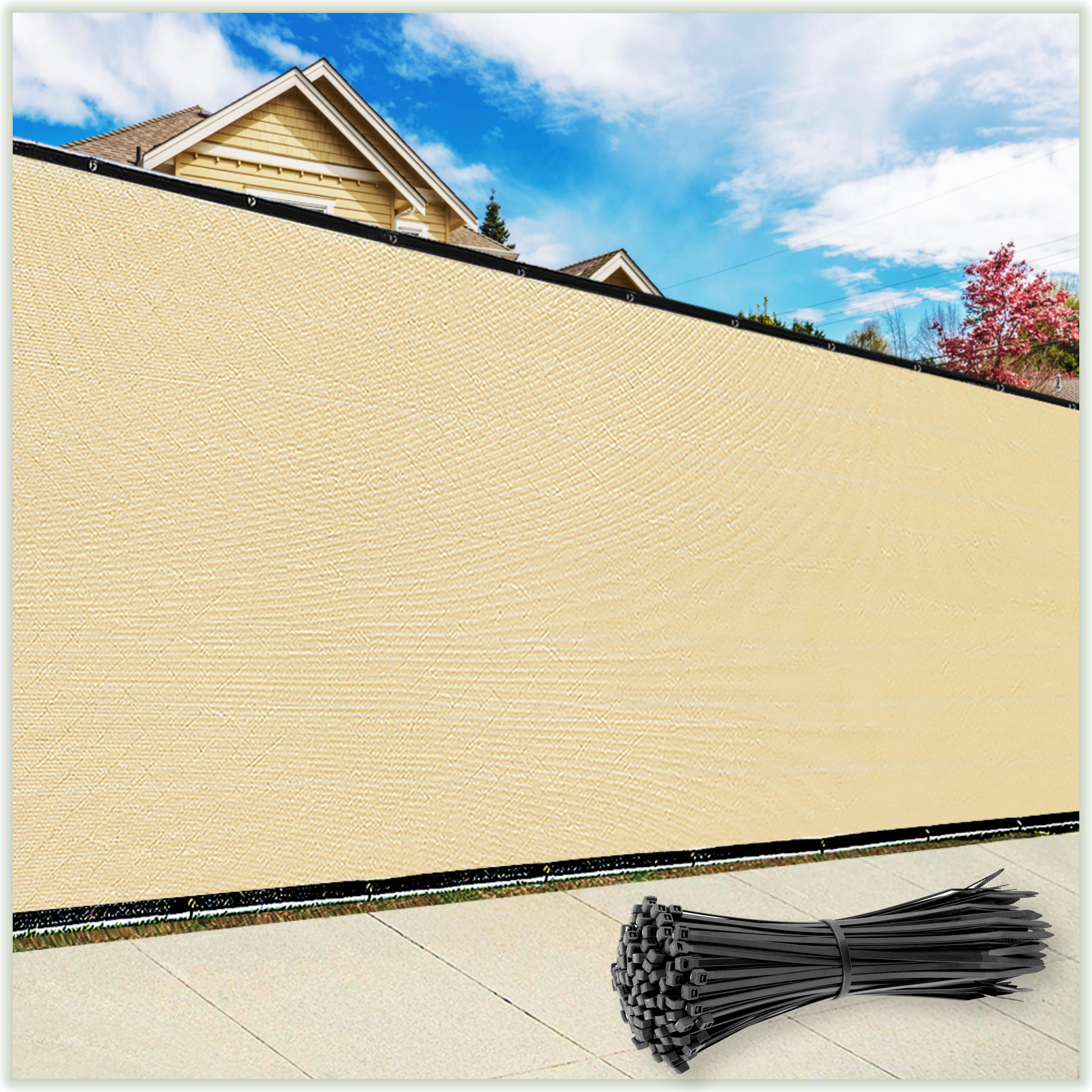 ColourTree 3' x 75' Beige Fence Privacy Screen Windscreen Cover Shade ...