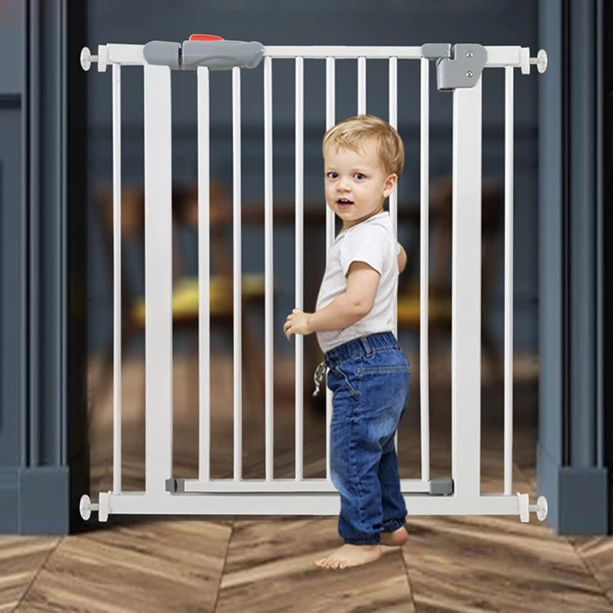 ColourTree 35.83 inch Retractable Baby Gate Extra Wide for Doorways ...