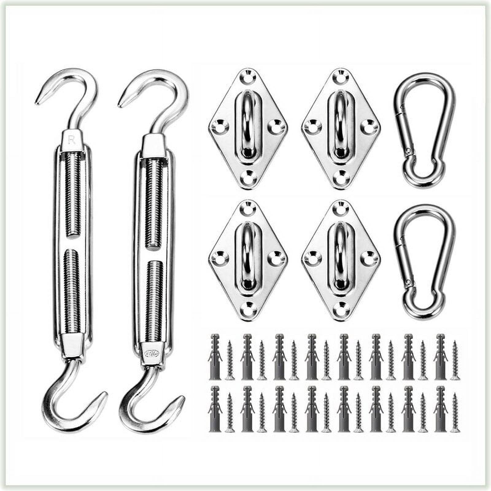 ColourTree 6 Inch Hardware Kit for Rectangle/Square Sun Shade Sail ...
