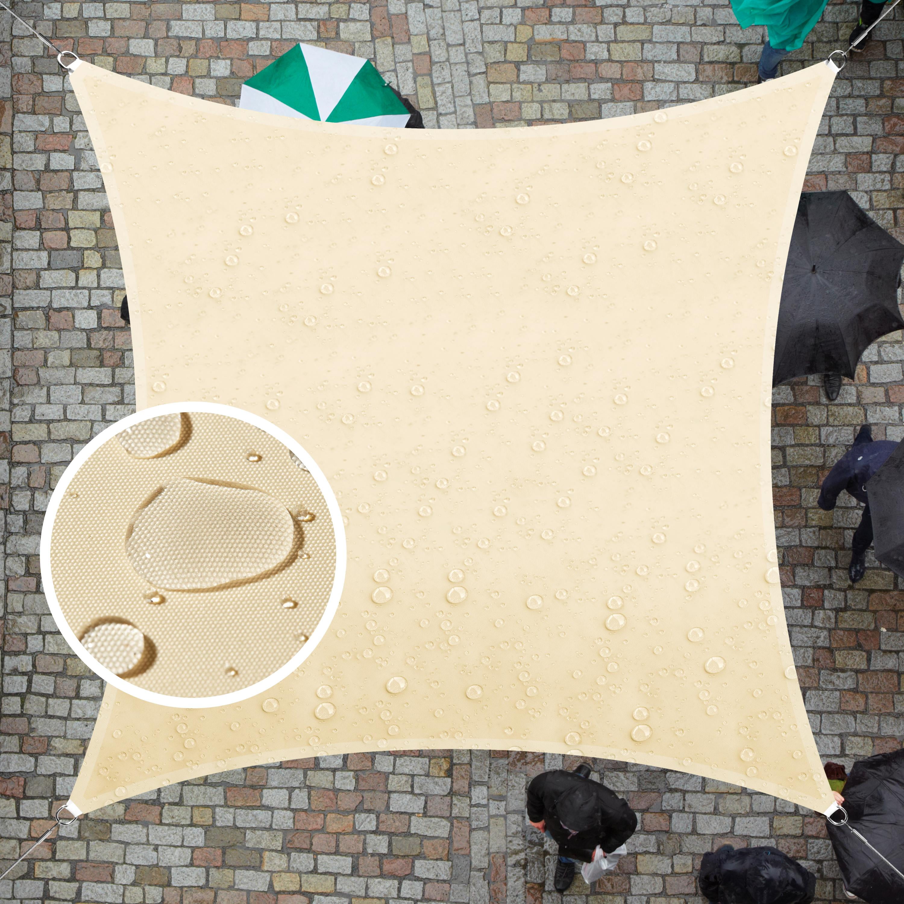 ColourTree 6' x 18' Custom Size Beige Rectangle Waterproof Sun Shade ...