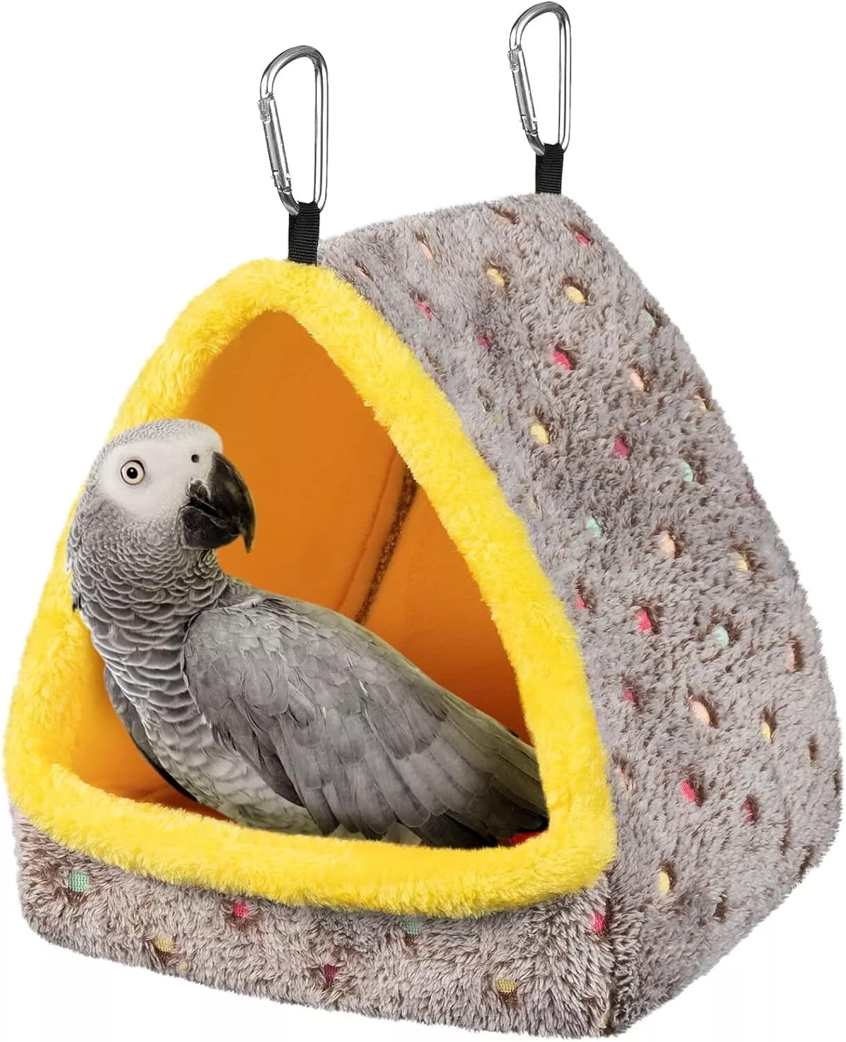 ColourTree Bird Nest House Bed Hanging Warm Plush Parrot Hammock (2 ...