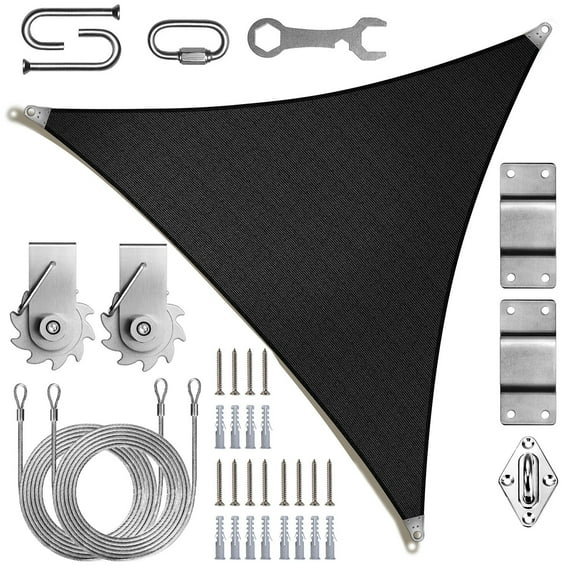 ColourTree Commercial Standard Heavy Duty Super Ring Sun Shade Sail ...