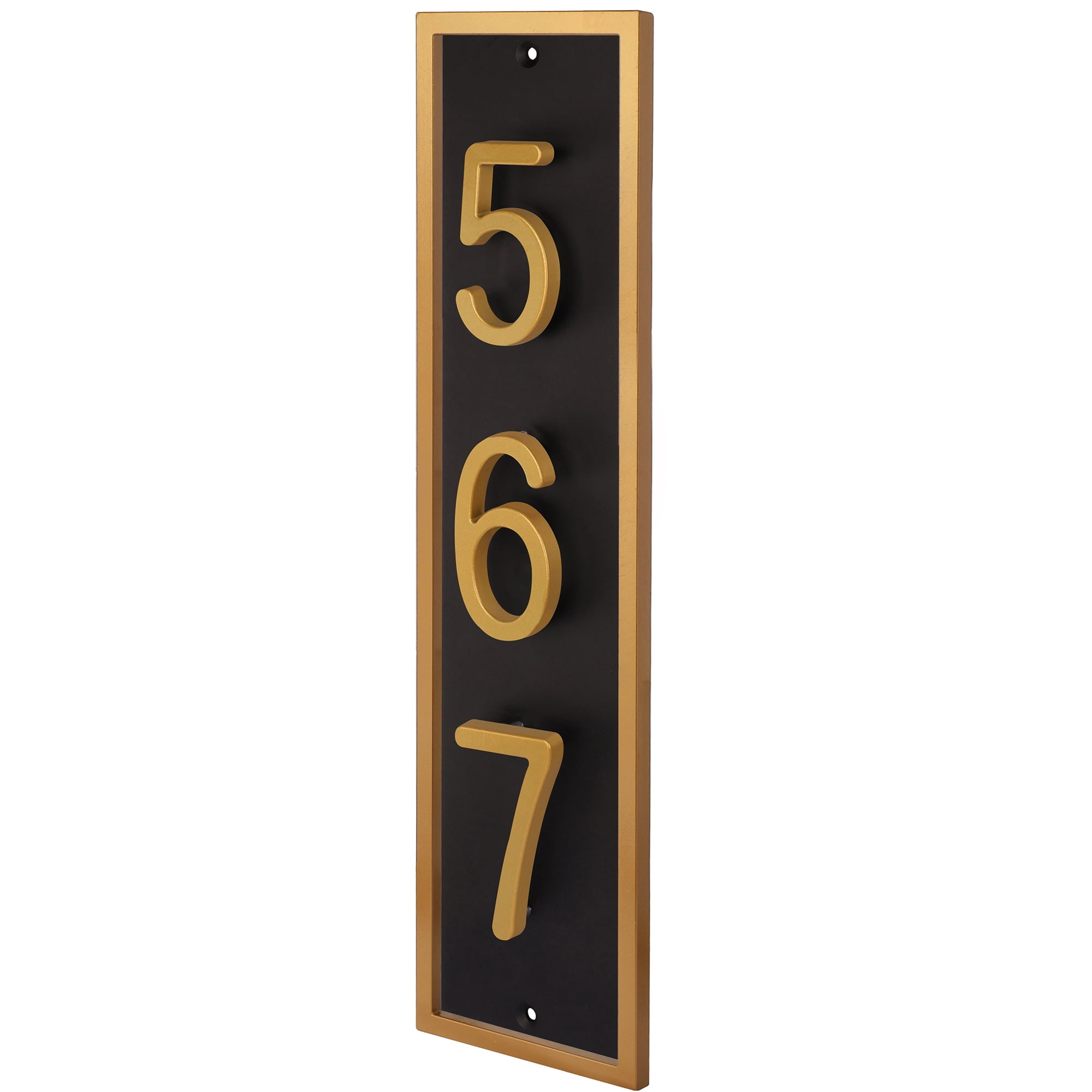 ColourTree Floating House Numbers Sign, Personalized Vertical or ...