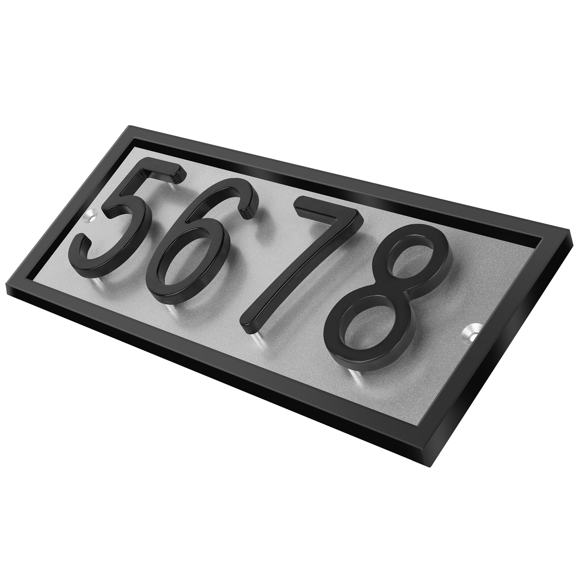 ColourTree Floating House Numbers Sign, Personalized Vertical or ...