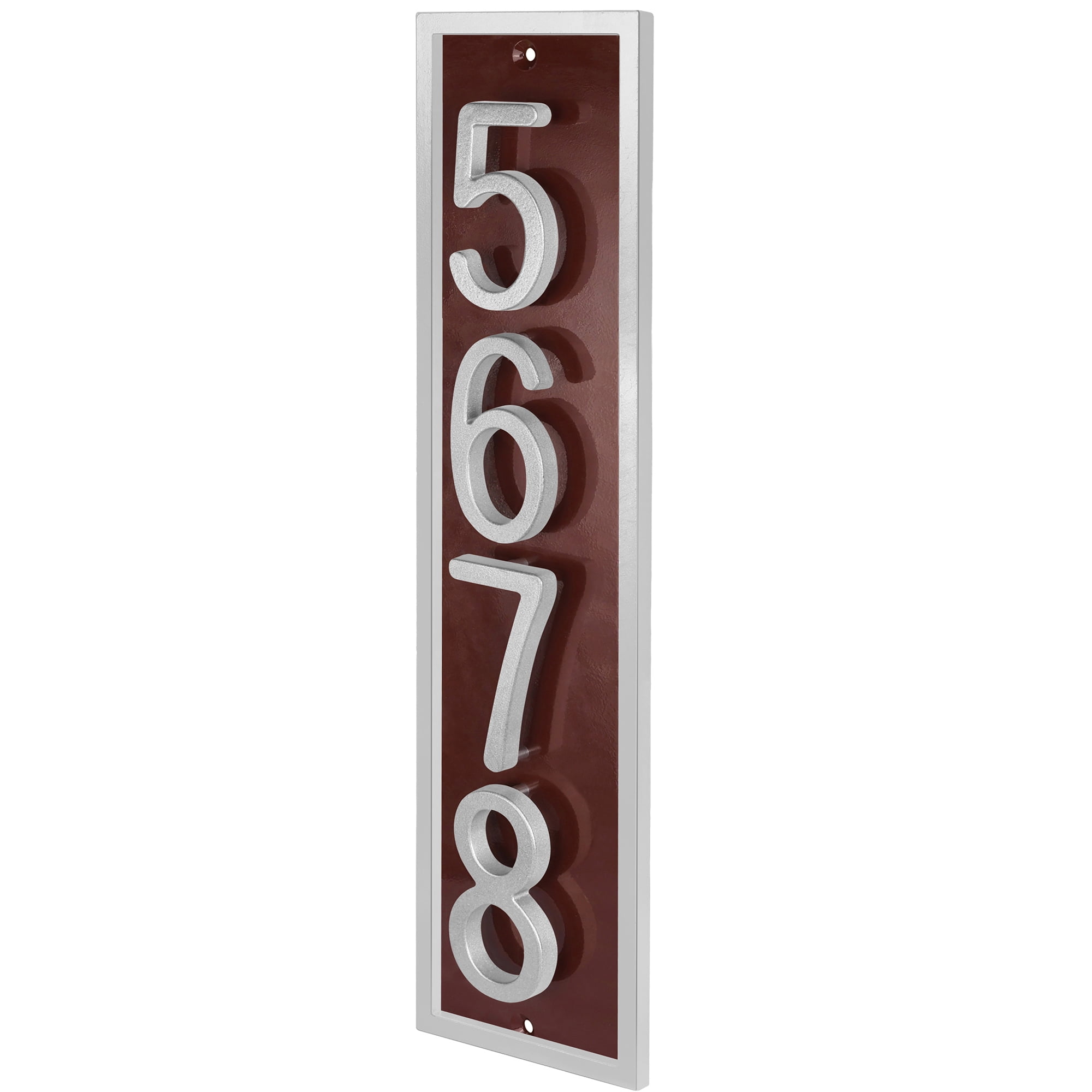 ColourTree Floating House Numbers Sign, Personalized Vertical or ...