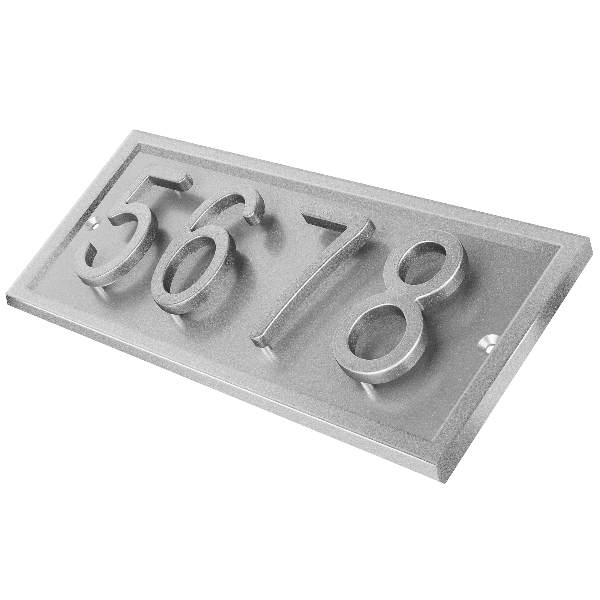 ColourTree Floating House Numbers Sign, Personalized Vertical or ...