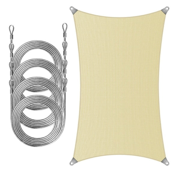 ColourTree Rectangle Super Ring Sun Shade Sail Canopy Awning Shades ...