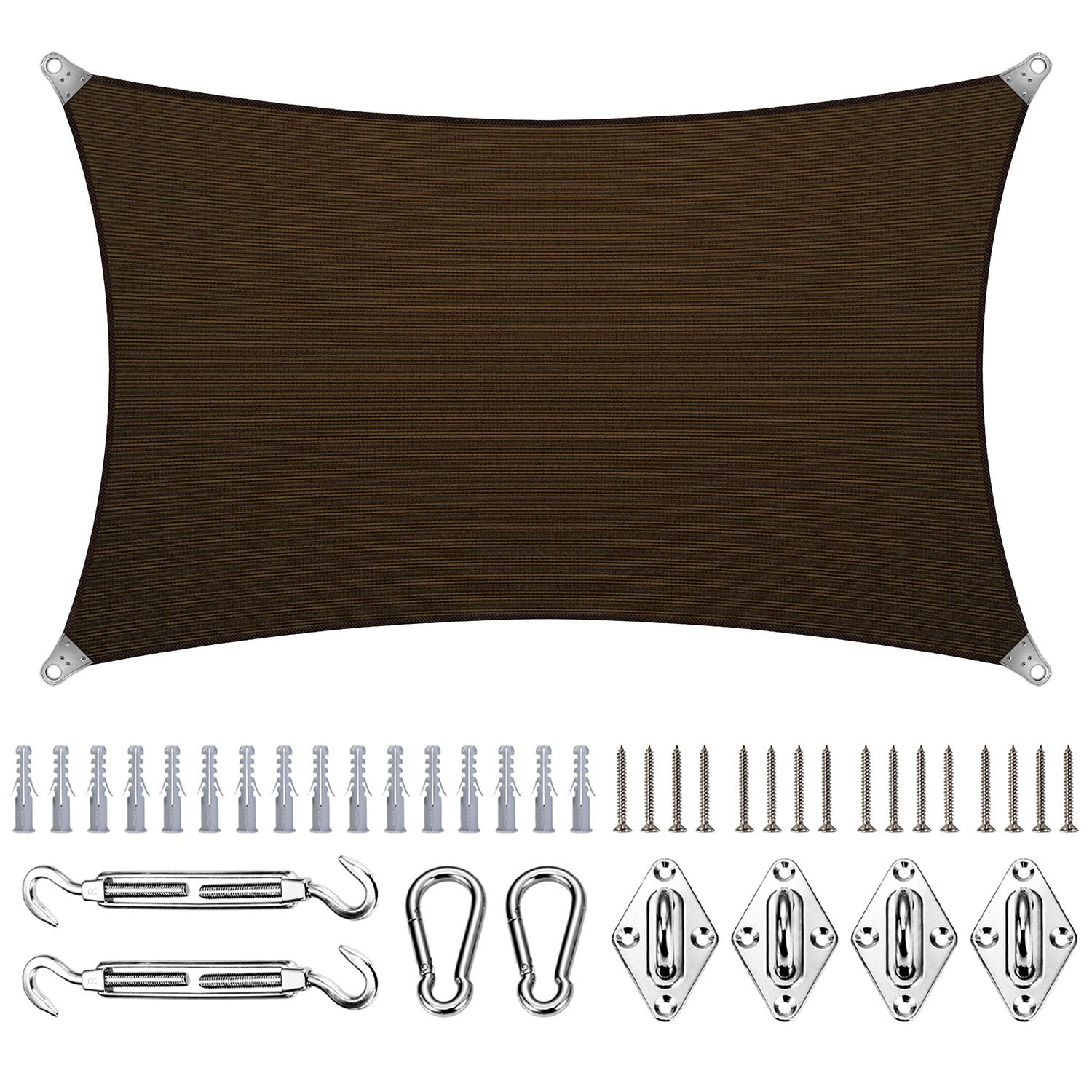 ColourTree Rectangle Super Ring Sun Shade Sail Canopy Structure, Super ...