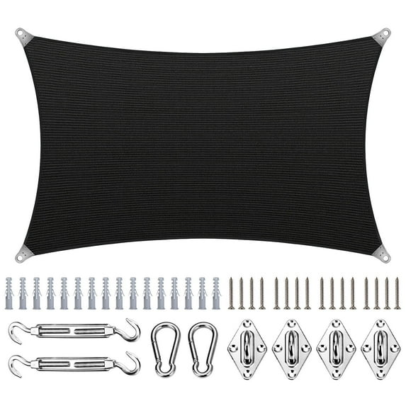 ColourTree Rectangle Super Ring Sun Shade Sail Canopy Structure, Super ...