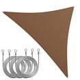 ColourTree Triangle Sun Shade Sail with Steel Cables - 95% UV Block ...